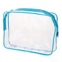 China SGS CE Waterproof PVC Cosmetic Pouch Clear PVC Toiletry Bag for sale