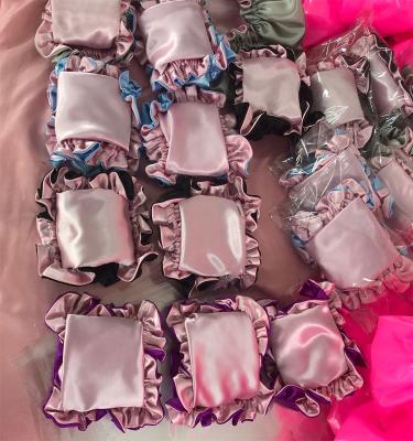 China New Fashion Night Sleep Cap For Lady Satin Elastic Bonnet Hat Reversible Head Cover Adjust Hair Wrap Accessories Whol for sale