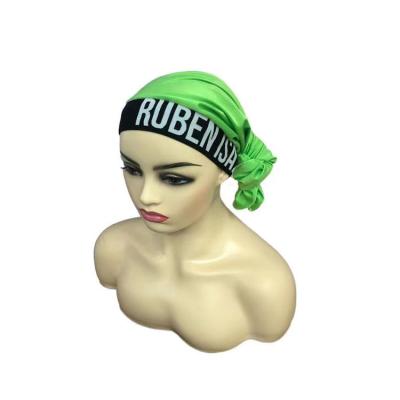 China Spandex Extended Sleeping Hair Bonnets OEM Hair Cover Cap For Sleeping for sale
