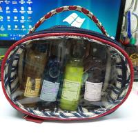 China Transparent PVC Cosmetic Zipper Bag for sale