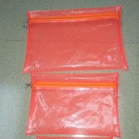 China Transparent PVC Cosmetic Pouch Plain Makeup Toiletry Bag A4 Size for sale