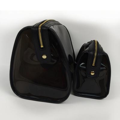 China Metal Zipper Unisex Black EVA Plastic Bags 26*14*17cm Opp Bag Packing for sale