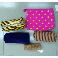 China Canvas PU Cosmetic Makeup Bags for sale