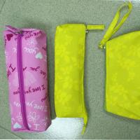 China Small Oxford Pencil Bags Polyester Lining OEM Label colorful printing for sale