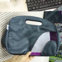 China PVC And Satin Makeup Toiletry Bag A4 Size 200g-400g Cosmetic Hand Bags for sale