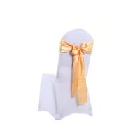 China Satin Polyester Chair Sashes Chair Bows For Wedding Ceremony for sale