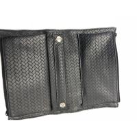 China Black PU Leather Cosmetic Makeup Bags Adults Coin And Card Purse for sale