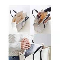 China Hongying Shopping Canvas Tote Bags 40*35*15cm Heavy Canvas Tote for sale