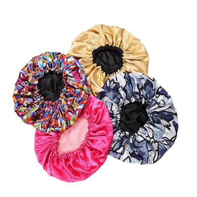China Multi Purpose Satin Reversible Bonnet With Soft Band for sale