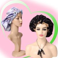 China Widen Band Double Layer Reversible Satin Bonnet for sale