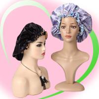 China Widen Band Double Layer Reversible Satin Bonnet for sale