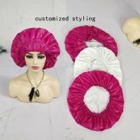 China OEM Satin Polyester And Terry Fabric Waterproof Durag For Shower for sale