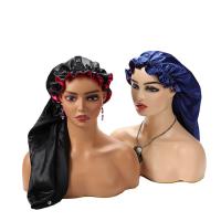 China OEM Long Tail Satin Lined Bonnets With Ruffle Edge for sale