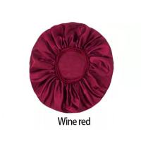 China 36cm Diameter Satin Lined Silk Sleep Cap For Curly Hair for sale