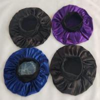 China 36cm Diameter Satin Lined Silk Sleep Cap For Curly Hair for sale