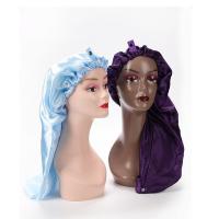 China 22 - 23 Inches Long Silk Sleep Cap For Curly Hair for sale