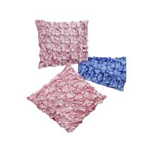 China Silky Satin Ruffle Personalized Pillow Case 40x40cm 45x45cm For Sofa / Bedroom for sale