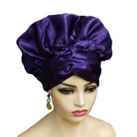 China Diameter 14 - 16in Silk Hair Bonnet For Curly Hair for sale