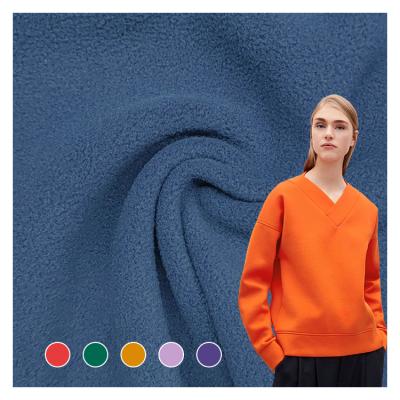 China 240 GSM 100% Polyester Polar Fleece Fabric Roll 63/65 Inch Width for Garment Manufacturing FM-15189 for sale