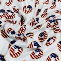 China Custom Printed 160GSM Polyester Spandex Fabric 59/61