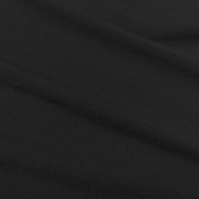 China Custom Black Organic Cotton Modal Knit Single Jersey Fabric 190 GSM 63/64