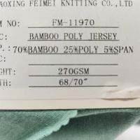 China 270 GSM Bamboo Poly Knit Jacquard Fabric 68/70