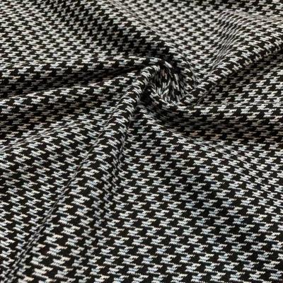 China 260 GSM Knit Jacquard Fabric 75% Polyester 22% Rayon 3% Spandex for Suits and Apparel for sale