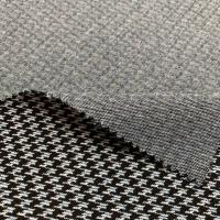 China 260 GSM Knit Jacquard Fabric 75% Polyester 22% Rayon 3% Spandex for Suits and Apparel for sale