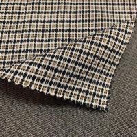 China 70% Poly 25% Rayon 5% Spandex Check Knit Jacquard Fabric 260 GSM 60/62