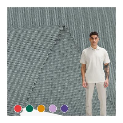 China 220 GSM Pique Fabric 66-68 Inch Width - 53% Cotton 42% Polyester 5% Spandex Knitted Material for Polo Shirts for sale