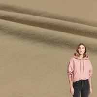 China CVC Fleece Fabric 260 GSM 66/68 Inch Width - 80% Cotton 20% Polyester for Hoodie Manufacturing for sale