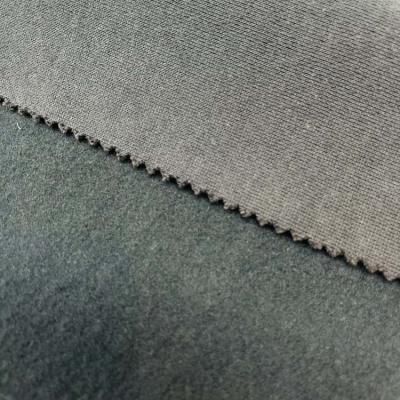 China Heavy CVC Fleece Fabric 80 Cotton 20 Polyester 320GSM 80/82 Inch Width Hoodie Knitting Material for sale