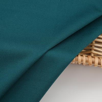China CVC TC Stripe Pique Sports Fabric 165cm Width 180GSM Weight 95% Polyester 5% Spandex Material for sale