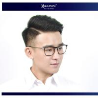 China COM001-M5 Adult Acetate Metal Glasses Optical Frame Unisex Square Eyewear for sale