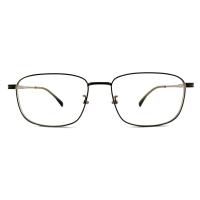 China TF3344 Rectangle Titanium Optical Frame Silver Comfortable Eyewear For Better Vision for sale