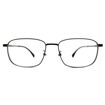 China TF3344 Rectangle Titanium Optical Frame Silver Comfortable Eyewear For Better Vision for sale