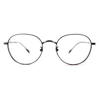 China FM2571 Stainless Optical Eyeglasses Frames , Unisex Full Rim Round Frame for sale