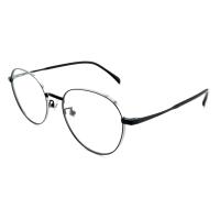 China FM2573 Optical Full Rim Round Spectacle Frame , Metal Unisex Eyewear Frames for sale