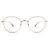 China FM2573 Optical Full Rim Round Spectacle Frame , Metal Unisex Eyewear Frames for sale