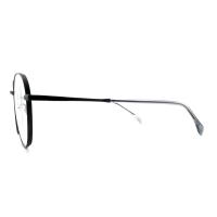 China FM2574 Acetate Optical Metal Frame Full Rim Round Customized With Temple for sale