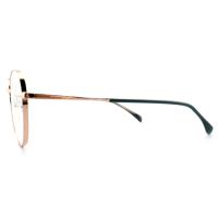China FM2574 Acetate Optical Metal Frame Full Rim Round Customized With Temple for sale