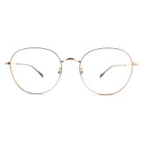 China FM2574 Acetate Optical Metal Frame Full Rim Round Customized With Temple for sale