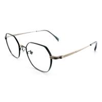 China FM2589 Optical Metal Rectangle Eyeglasses Frames Full Rim Customized Unisex for sale
