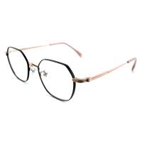 China FM2589 Optical Metal Rectangle Eyeglasses Frames Full Rim Customized Unisex for sale