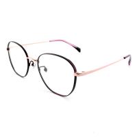 China FM2590 Executive Optical Metal Frame Full Rim Round Customized Eyewear for sale