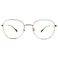 China FM2590 Executive Optical Metal Frame Full Rim Round Customized Eyewear for sale