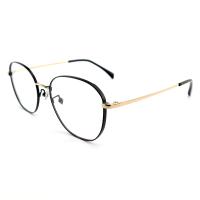 China FM2593 Customized Optical Metal Frame Lightweight Durable Unisex Round Eyewear for sale