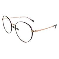 China FM2597 Durable Lightweight Metal Spectacles Frames Unisex Optical Round Eyewear for sale