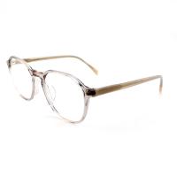 China FP2642 Square Acetate Optical Frame Customized Full Rim With Temple for sale