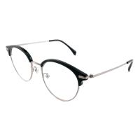 China FP2714 Fashionable Acetate And Metal Eyeglasses , Round Unisex Full Frame Spectacles for sale